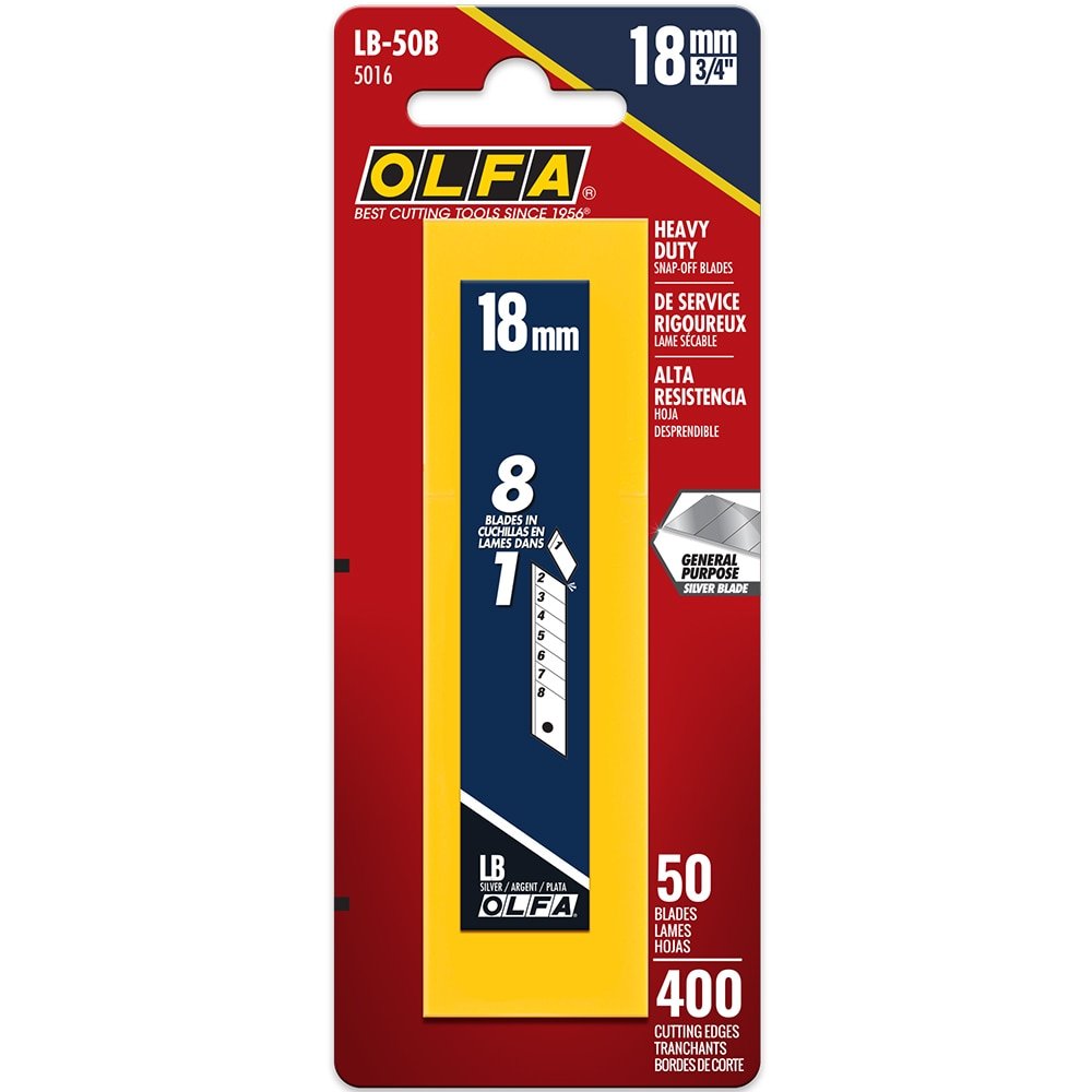 Olfa Extra Heavy Duty Blades – 18mm – Firestop Caulking Supply Wholesale Construction: Sealants ...
