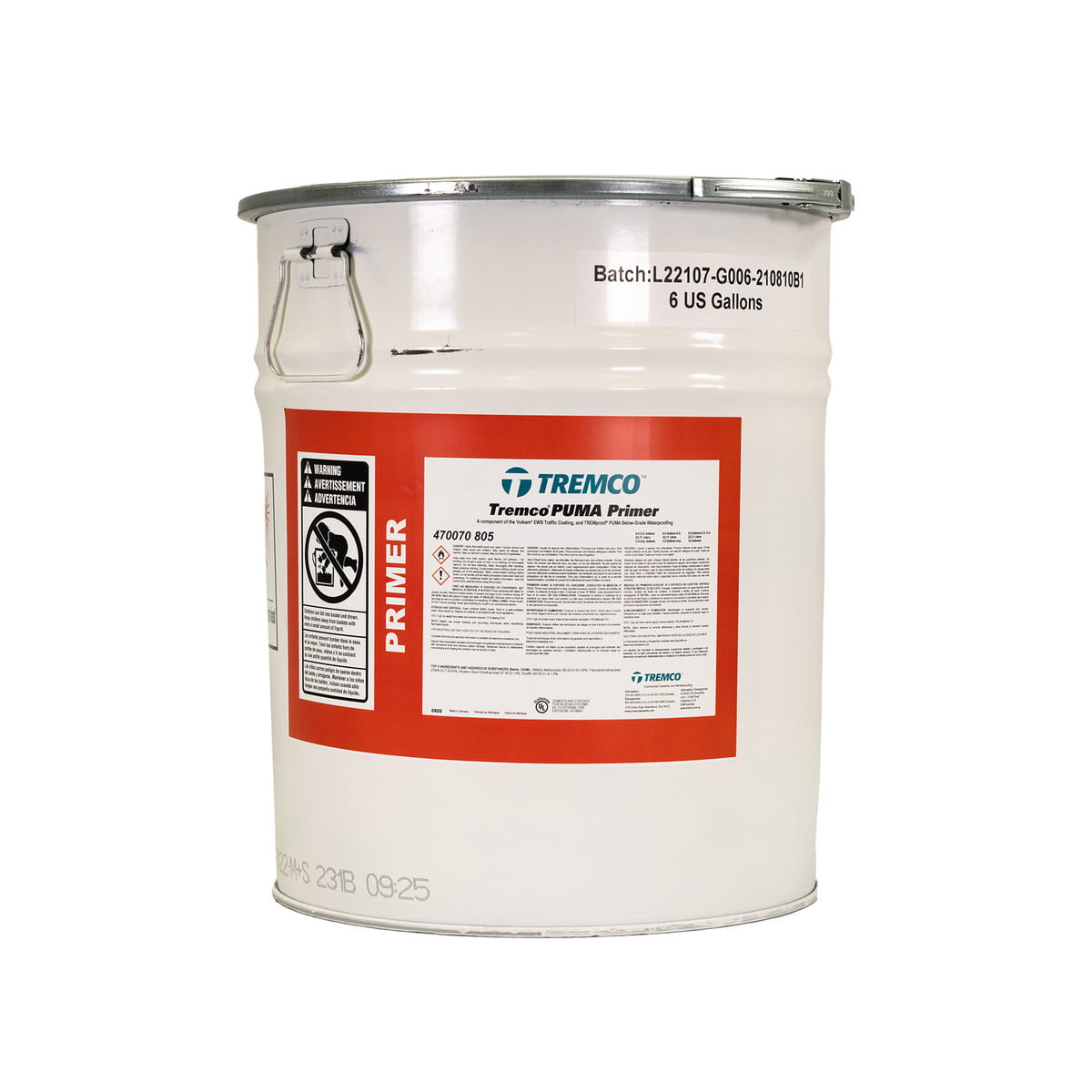 Tremco PUMA Primer 6-gal – Firestop Caulking Supply Wholesale ...