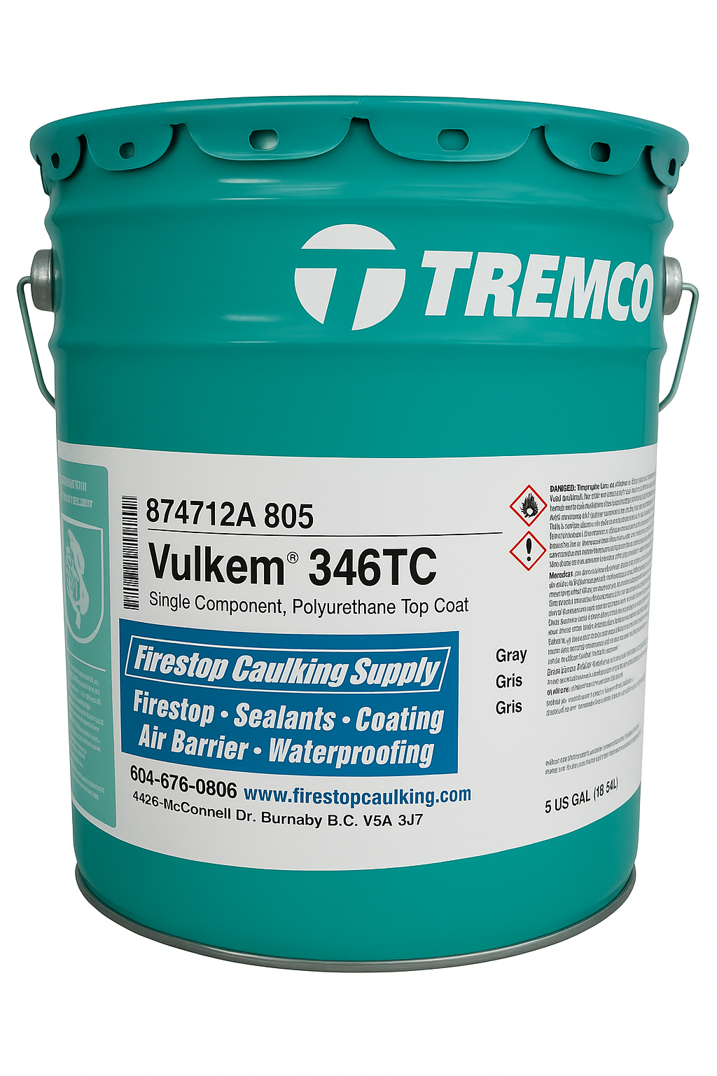 Tremco Vulkem 346TC (originally Vulkem 351) – Firestop Caulking Supply ...